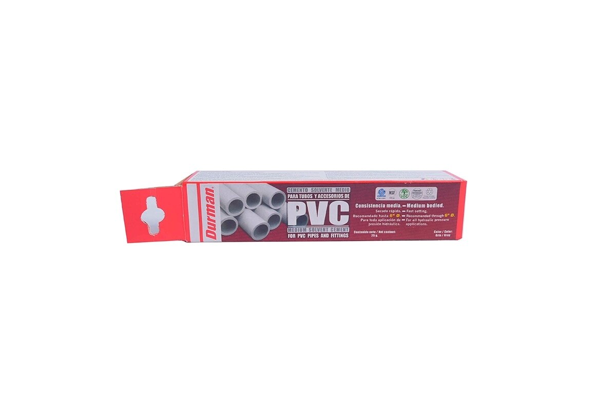 Pega PVC gris 25gr | Durman | SINSA - SINSA