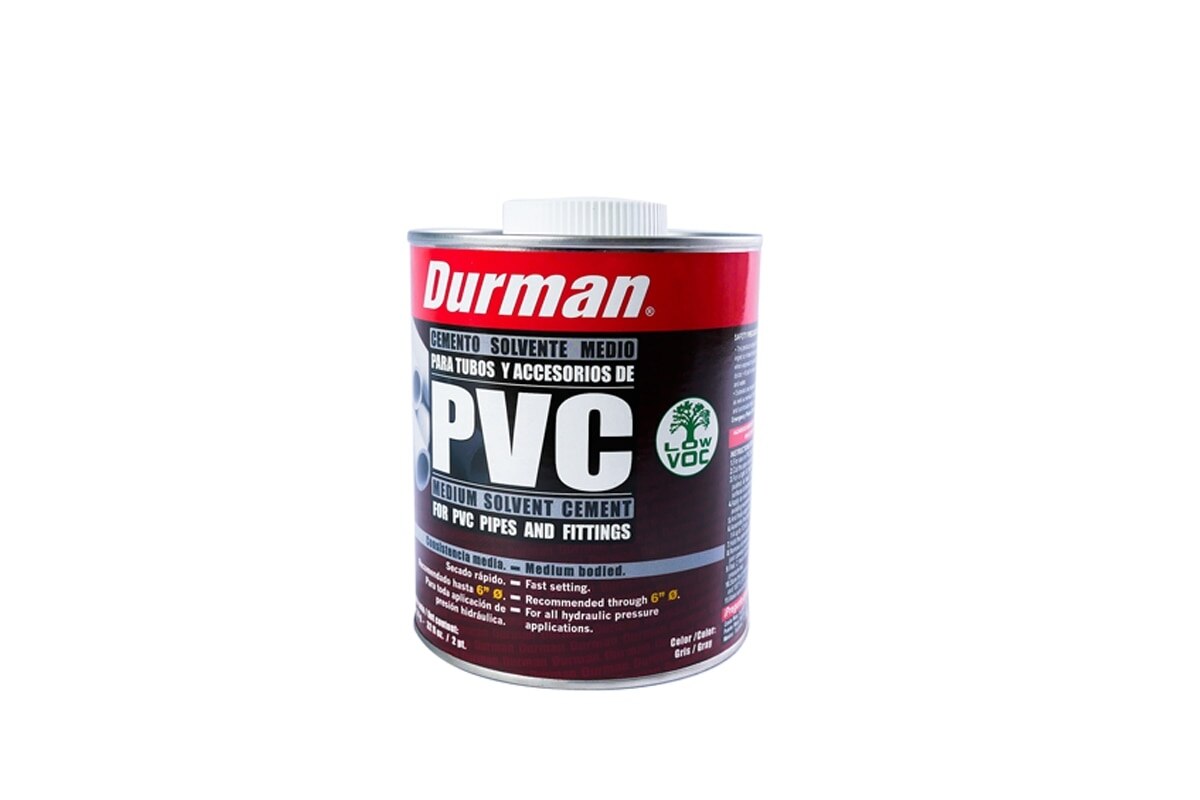 Pega PVC gris 1/4gal | Durman | SINSA - SINSA